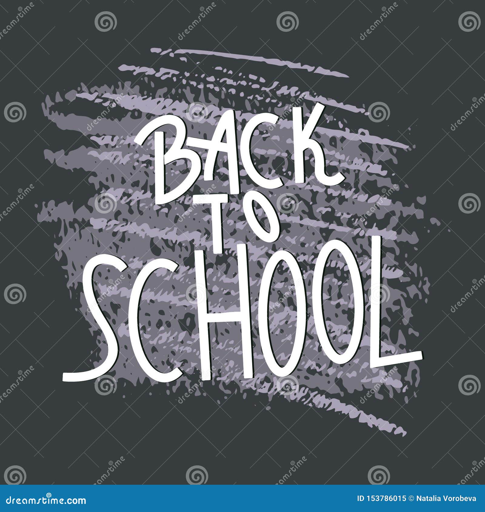 Back To School Note on Black Board Stock Illustration - Illustration of ...