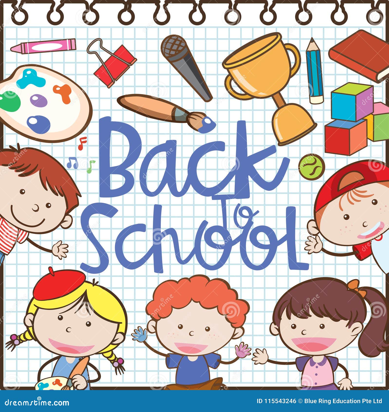 Back To School Note Element Stock Vector - Illustration of elements ...