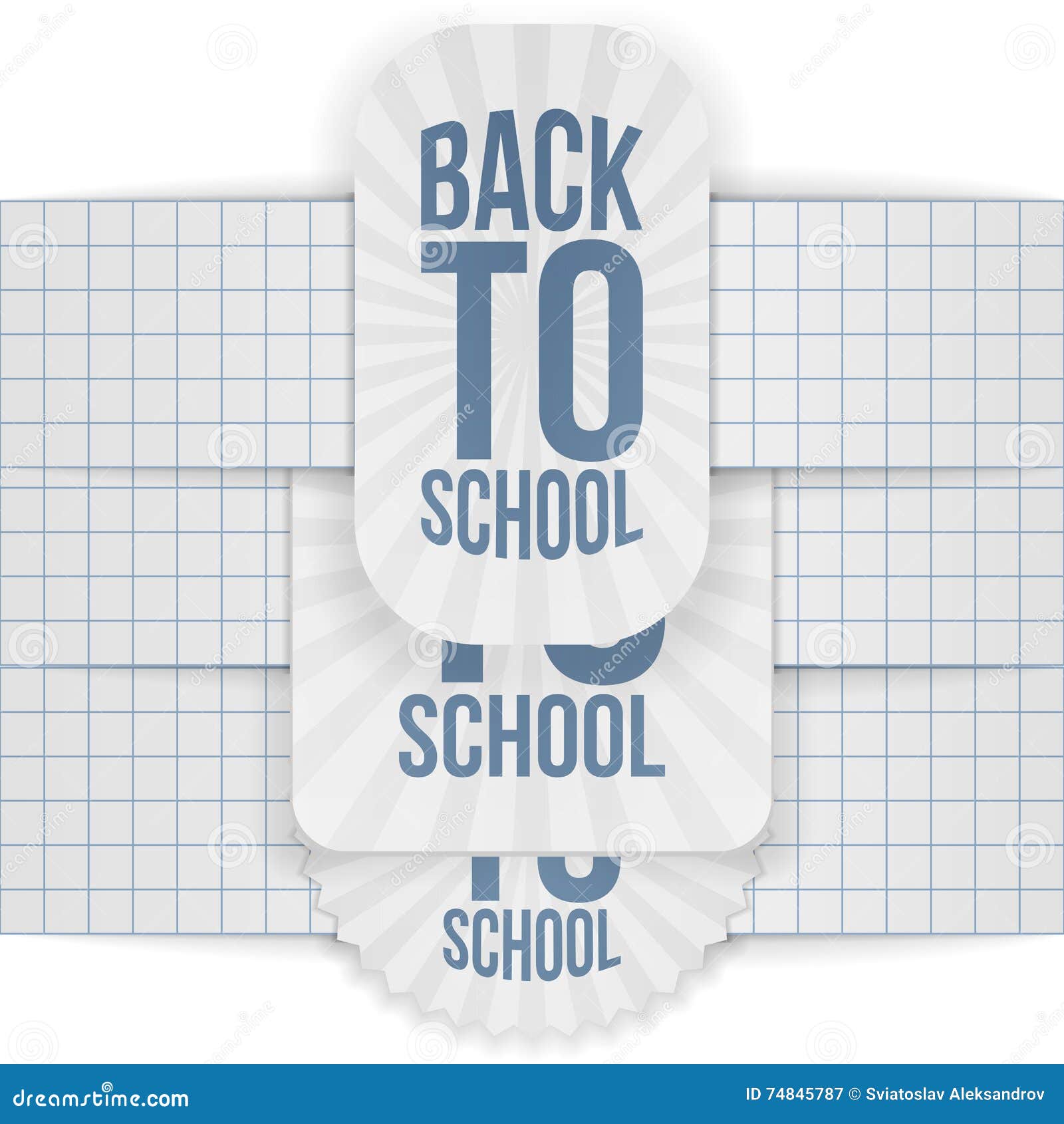 Back To School Paper Labels with Ribbons Set Stock Vector ...
