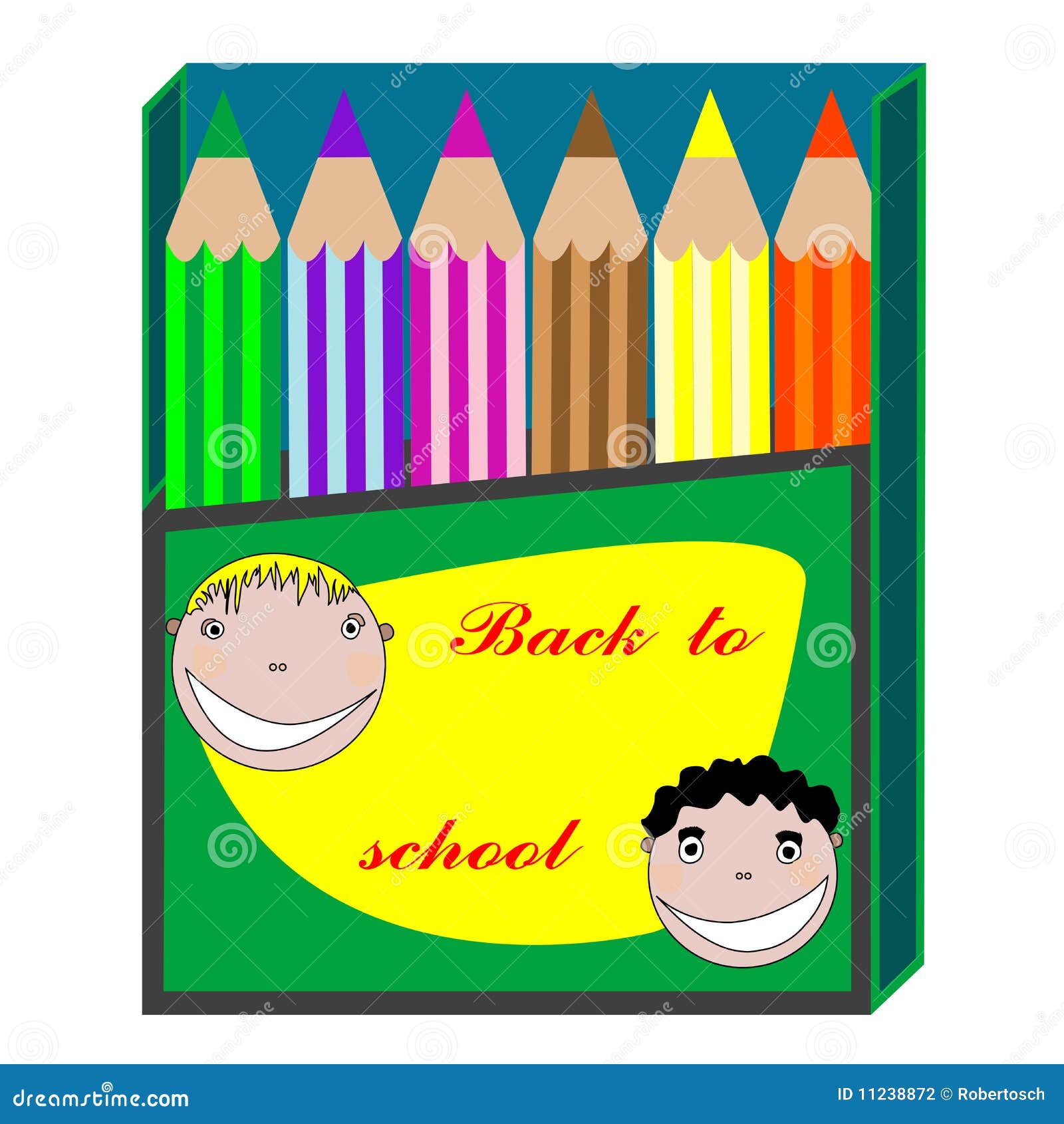 Back to school pencils stock vector. Illustration of concept - 11238872