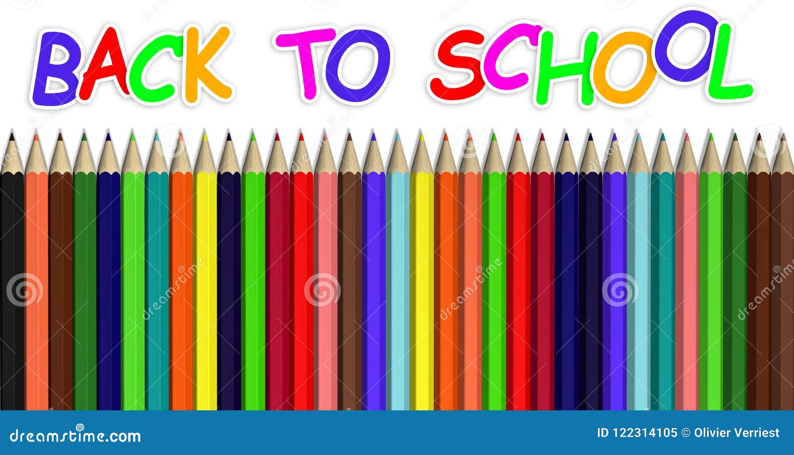 Back to school pencils stock illustration. Illustration of recovery ...
