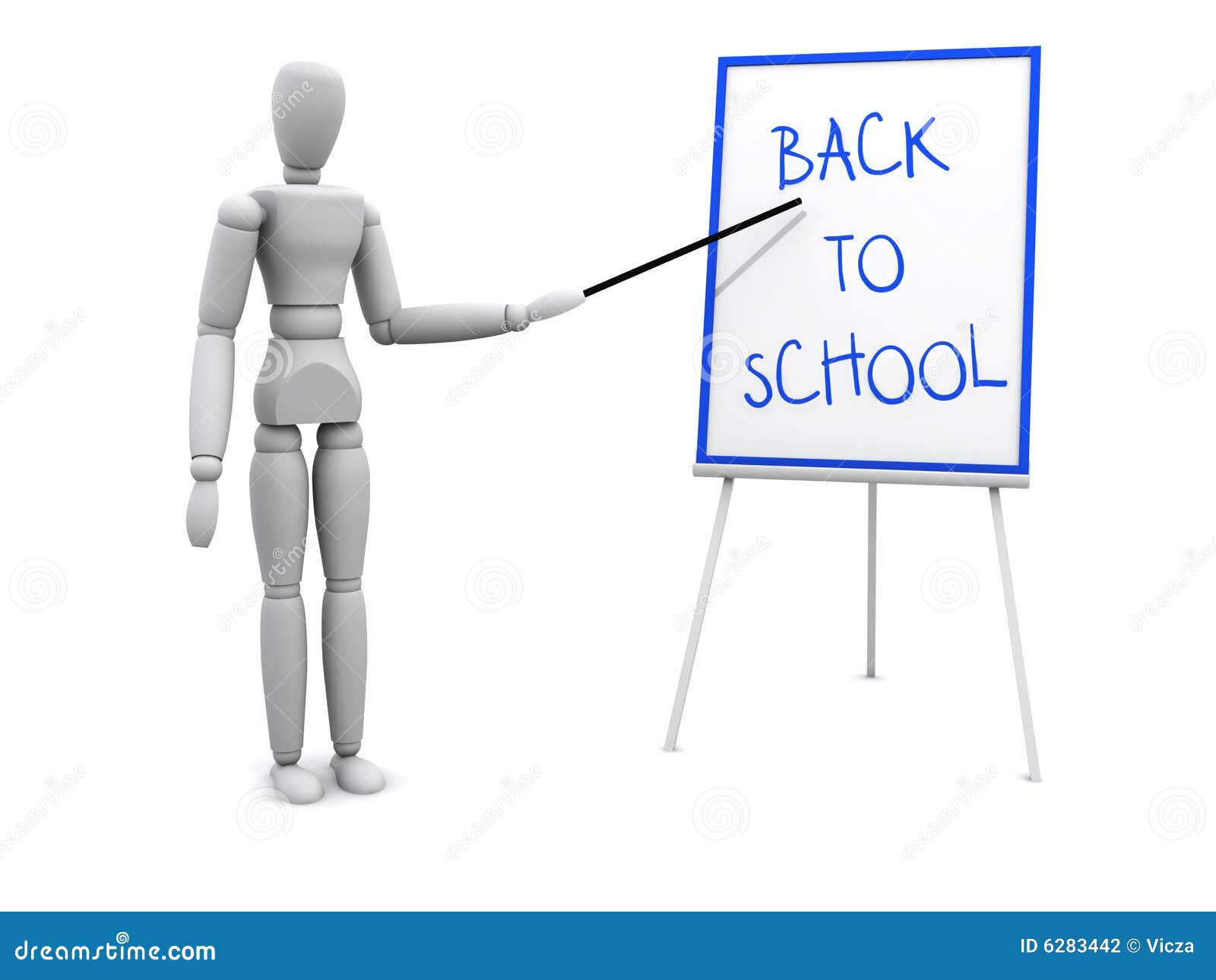Back To School Pointing To Board Stock Illustration - Illustration of ...