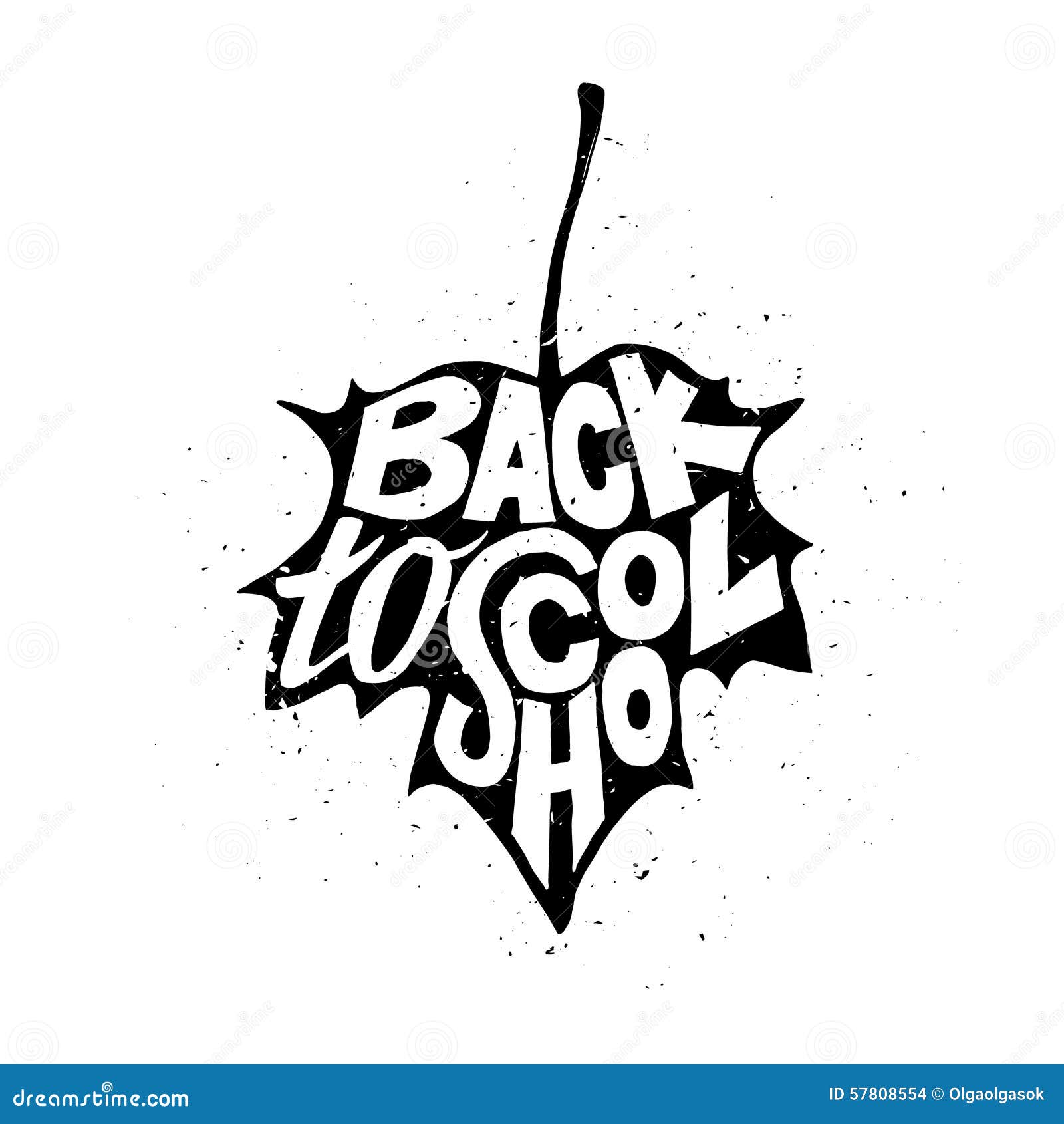 Back To School Poster with Maple Leaf Stock Vector - Illustration of ...
