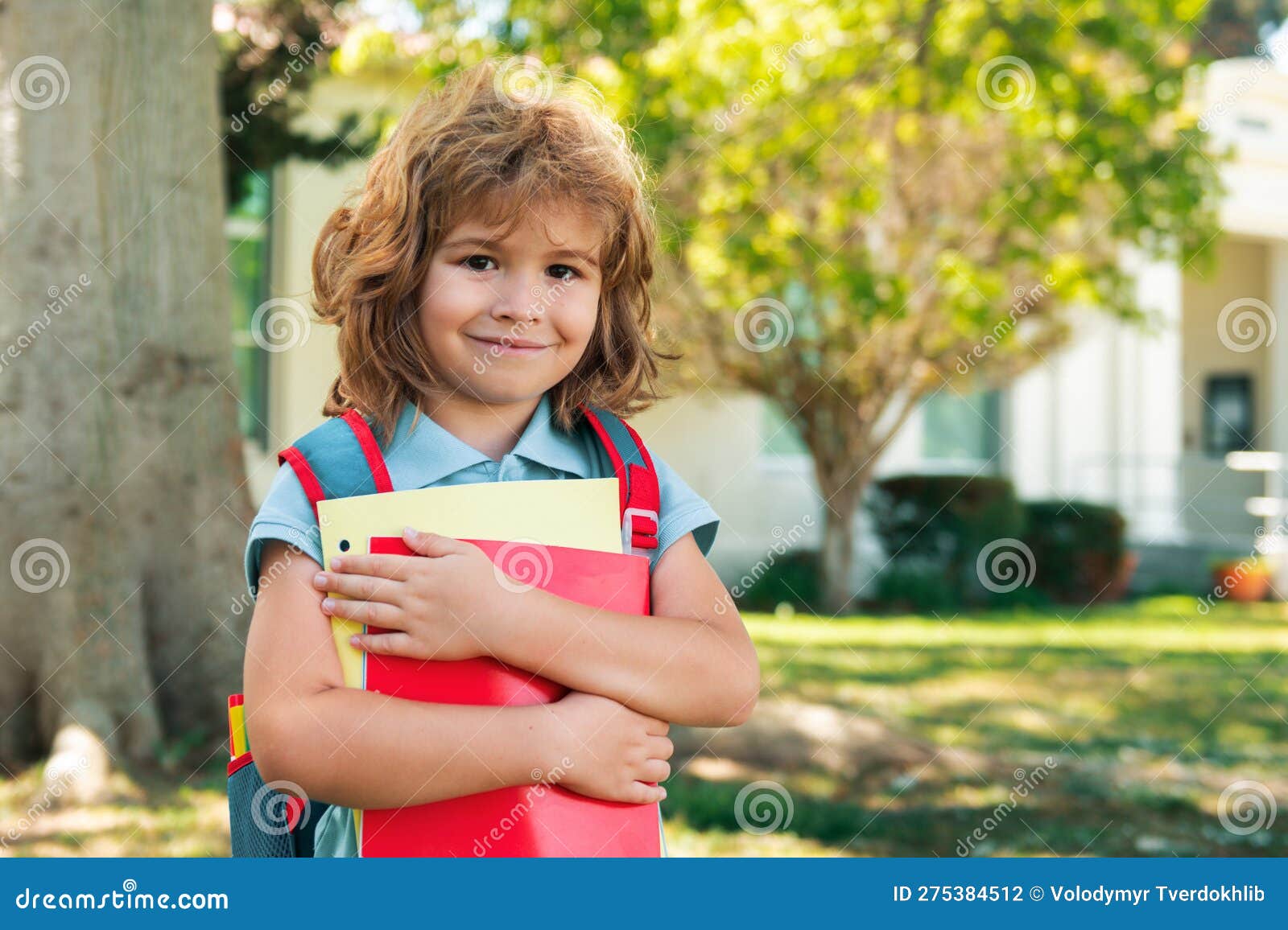 Back To School. Pupil of Primary School on the Way To Study. First ...