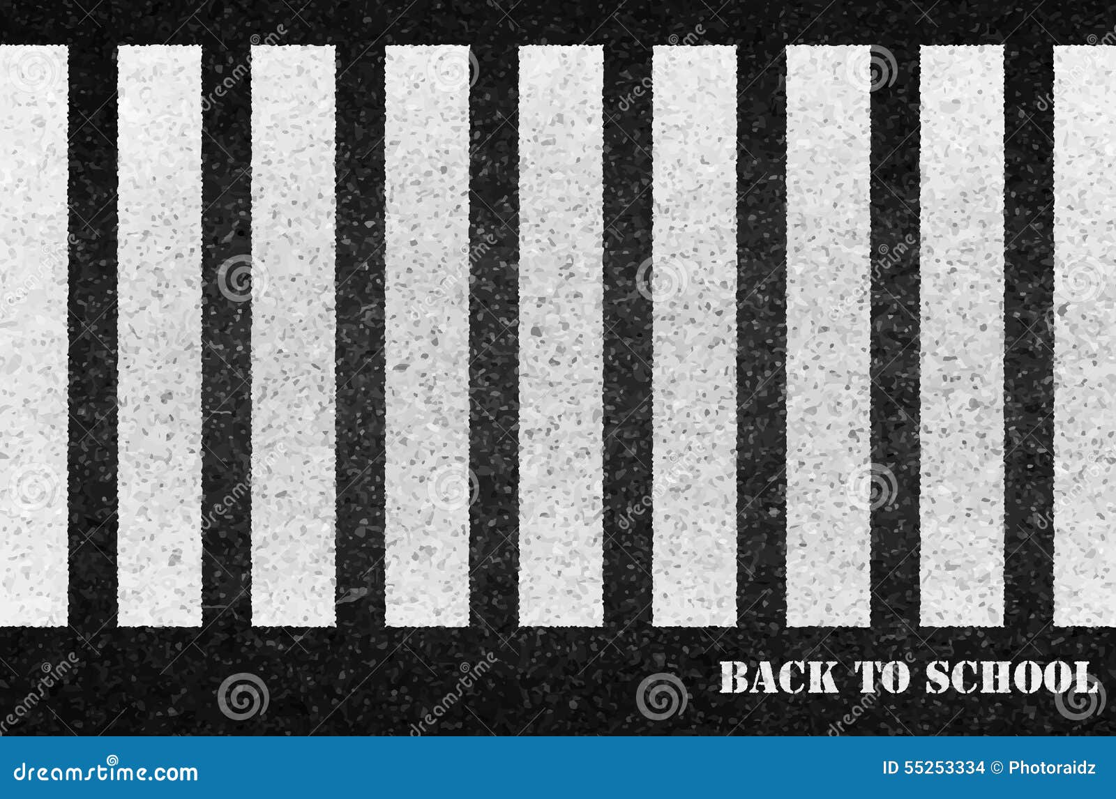 Back To School. Road Safety Concept Stock Illustration - Illustration ...