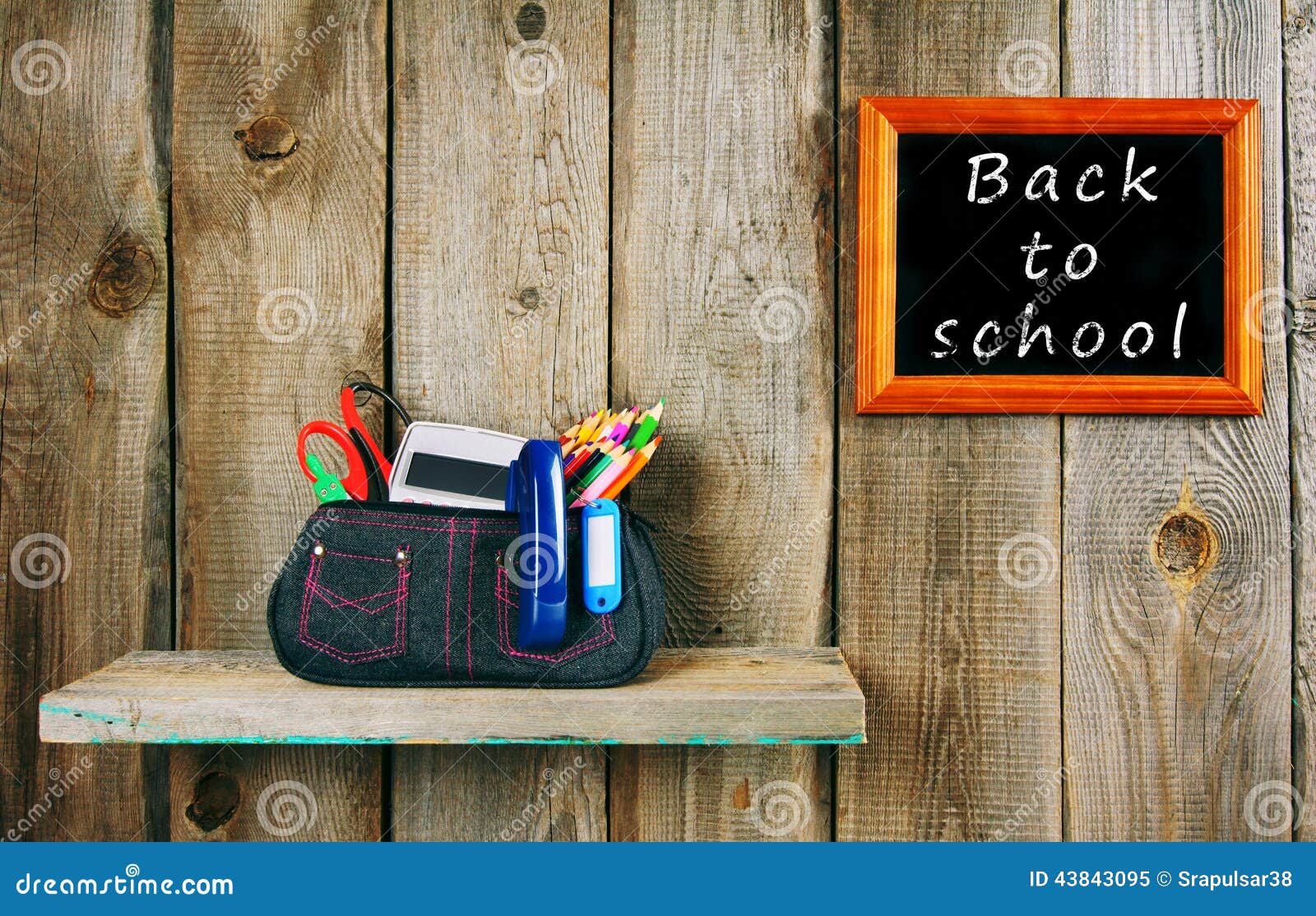 Back To School. School Tools in a Case Stock Image - Image of concept ...