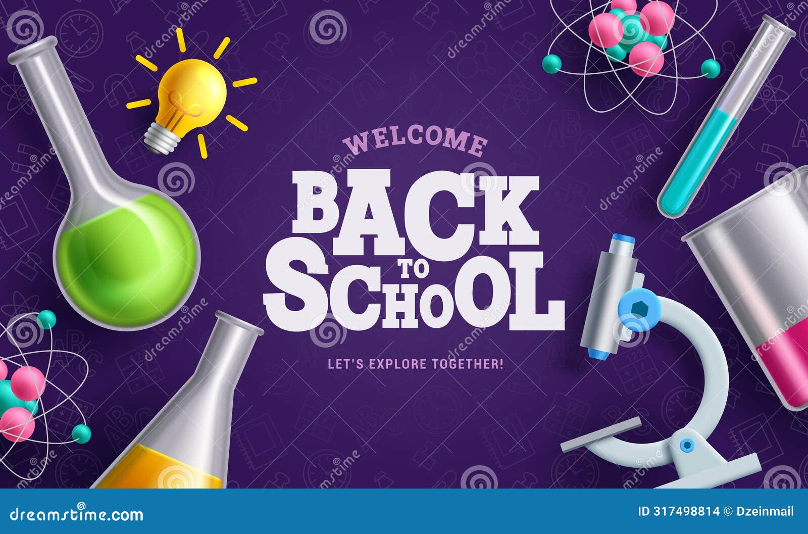 Welcome To Science Fair Invitation Card Template, Scientific Conference ...