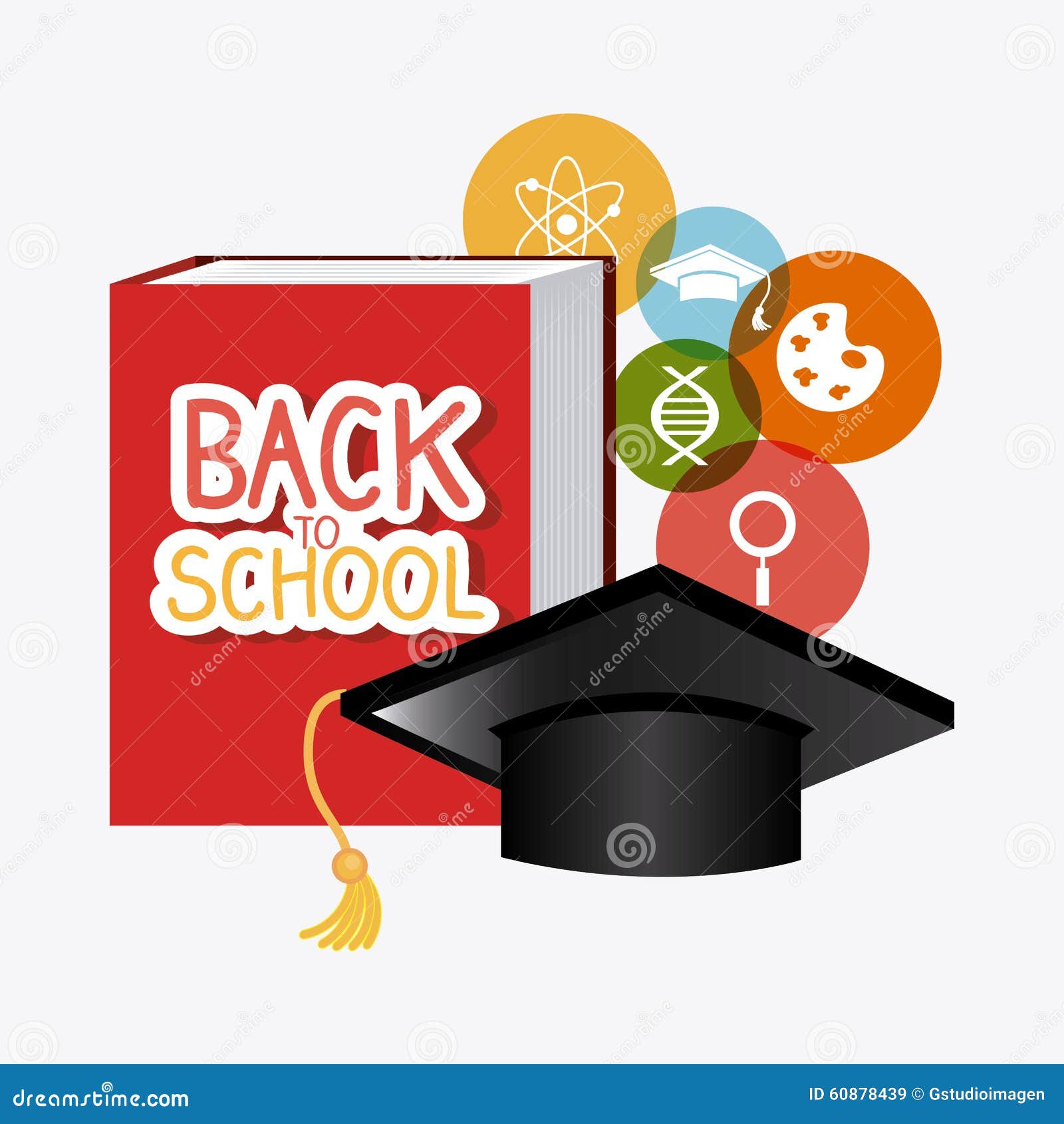 Back To School Season Design. Stock Vector - Illustration of knowledge ...