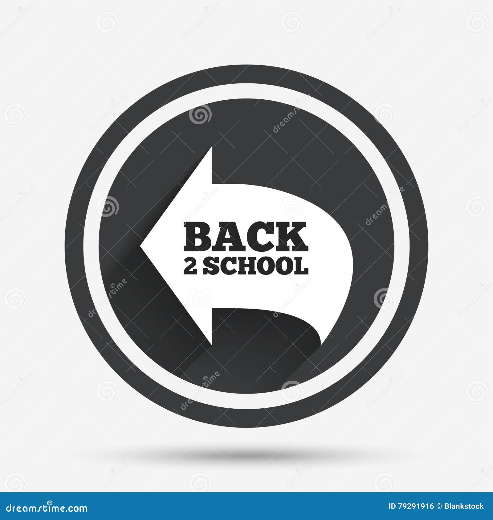 Back To School Sign Icon. Back 2 School Symbol Stock Vector ...