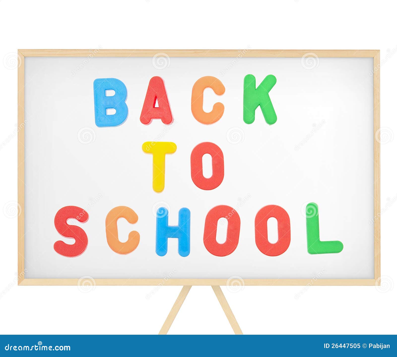 Back To School Sign on Magnetic Board Stock Image - Image of holiday ...