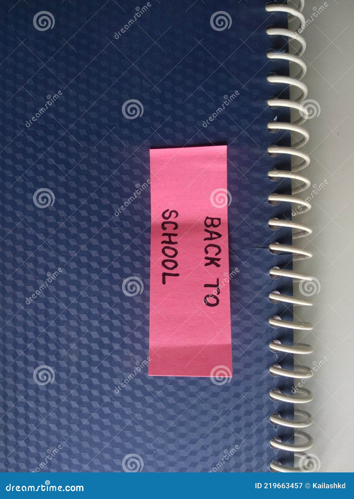 Back To School Sticky Note on Notebook Stock Image - Image of organ ...