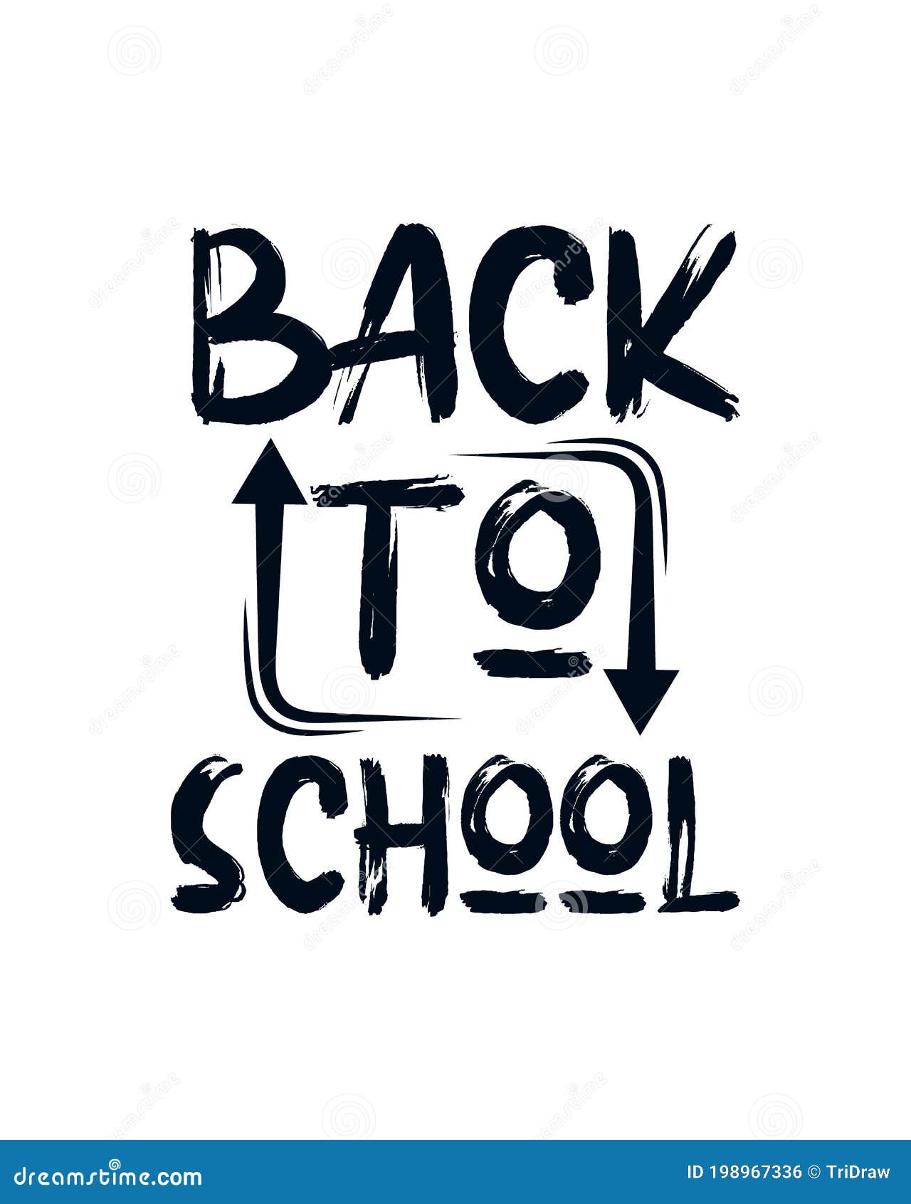 Back To School. Stylish Typography Design Stock Vector - Illustration ...