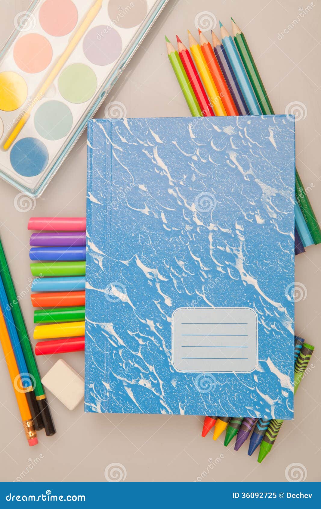 Back to school supplies stock image. Image of note, objects - 36092725
