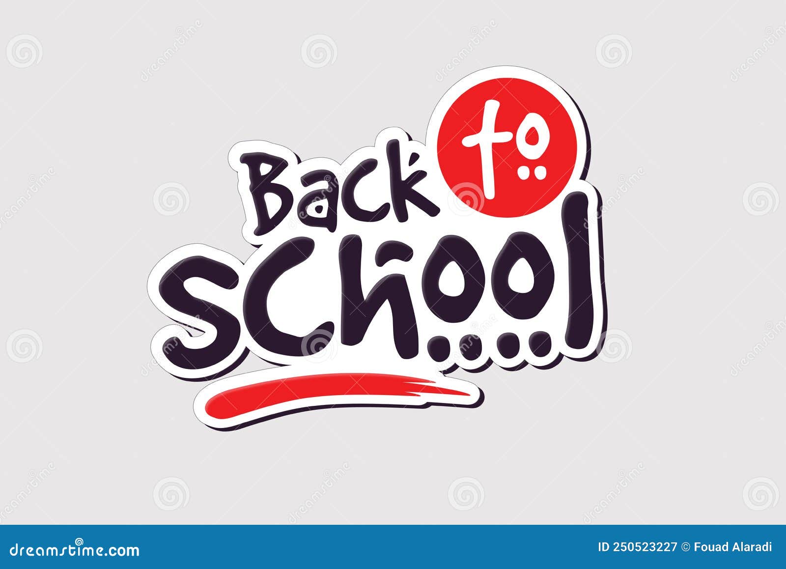 Back to school text stock vector. Illustration of text - 250523227