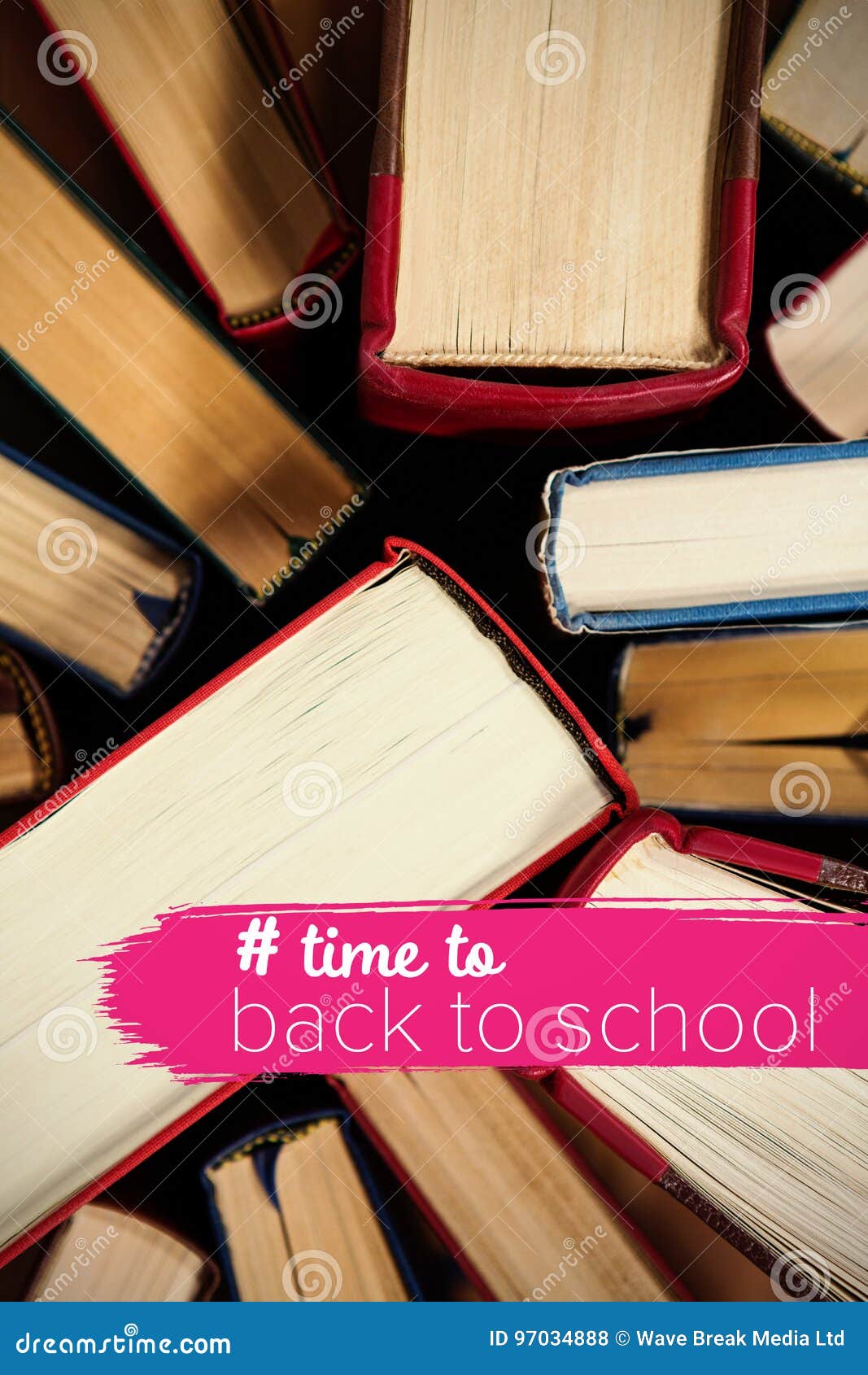 Composite Image of Back To School Text with Hashtag Stock Illustration ...