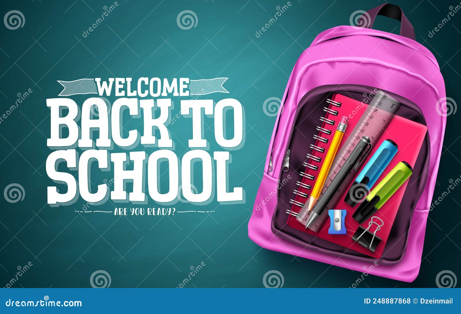 Back To School Text Vector Design. Welcome Back To School Text with ...