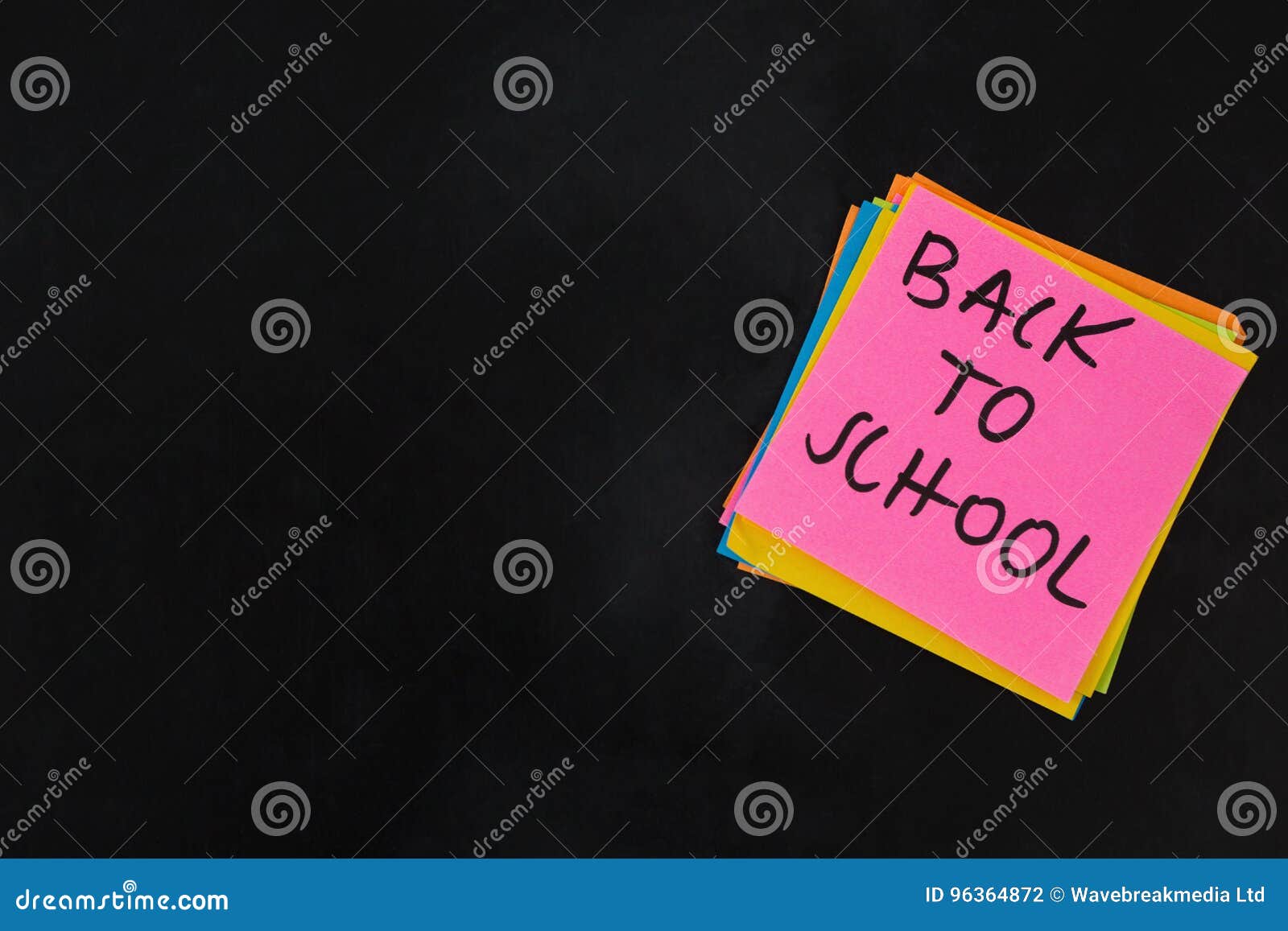 Back To School Text Written on Sticky Note Stock Photo - Image of ...