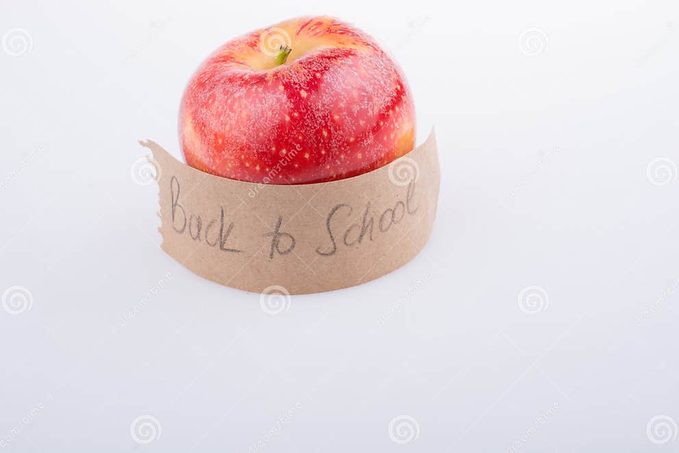 Back To School Theme with an Apple Stock Image - Image of childrenl ...