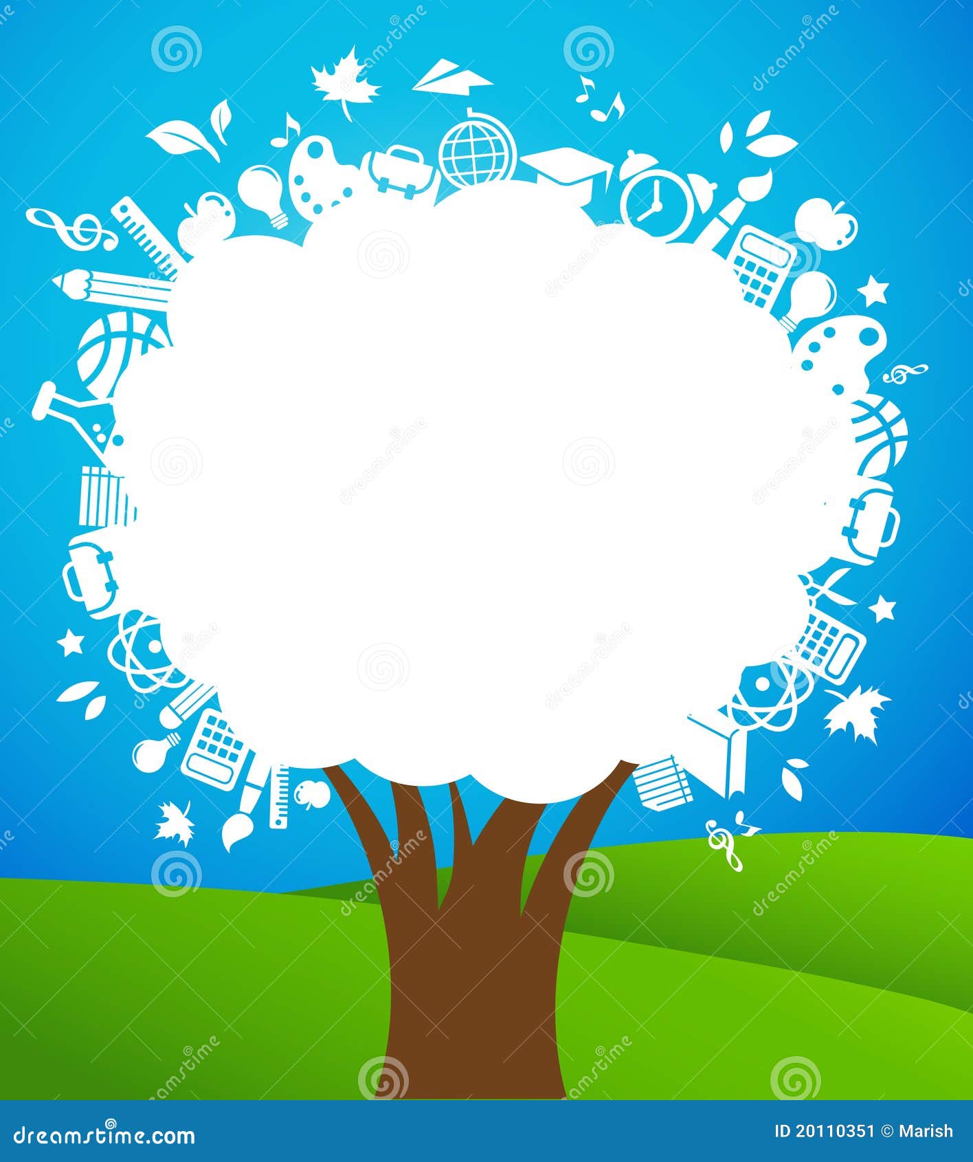 School Tree Royalty-Free Stock Photography | CartoonDealer.com #53421761