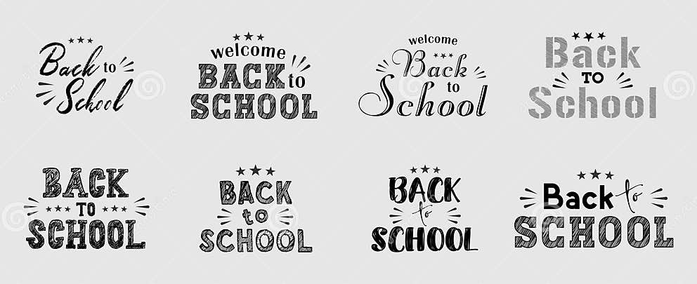 Back To School Typography Design - Back To School Designs Stock Vector ...