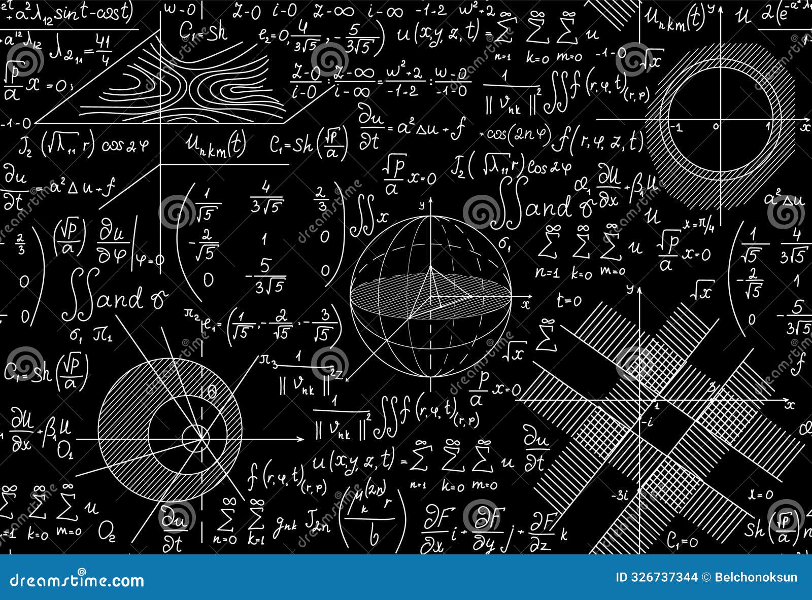 "Back To School" Vector Seamless Educational Background with ...