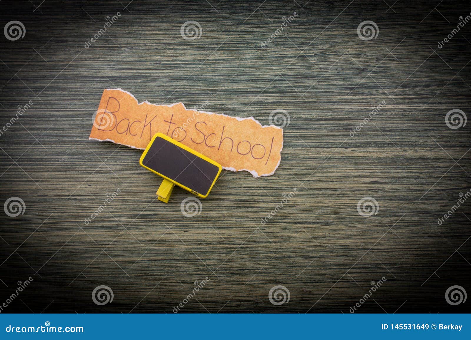 Back To School Wording on Torn Paper Stock Image - Image of children ...