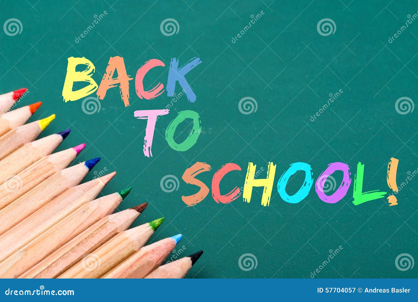 Back To School Written on Board Stock Image - Image of learn, craft ...