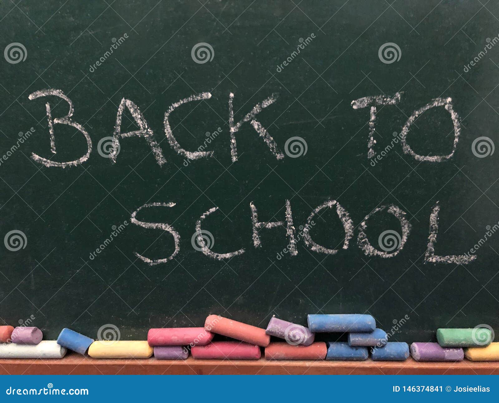 Back To School Written in Chalk Stock Image - Image of space, text ...