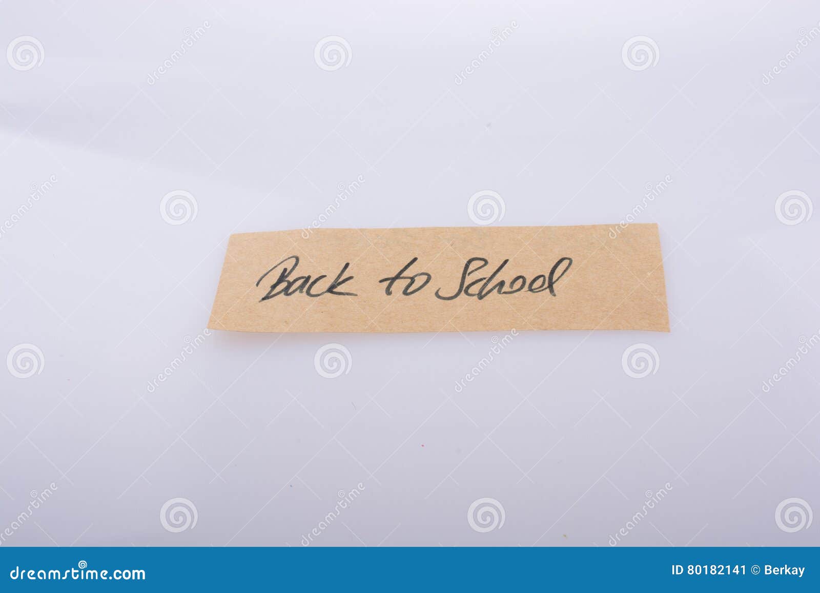Back To School Written on a Note Paper Stock Image - Image of color ...