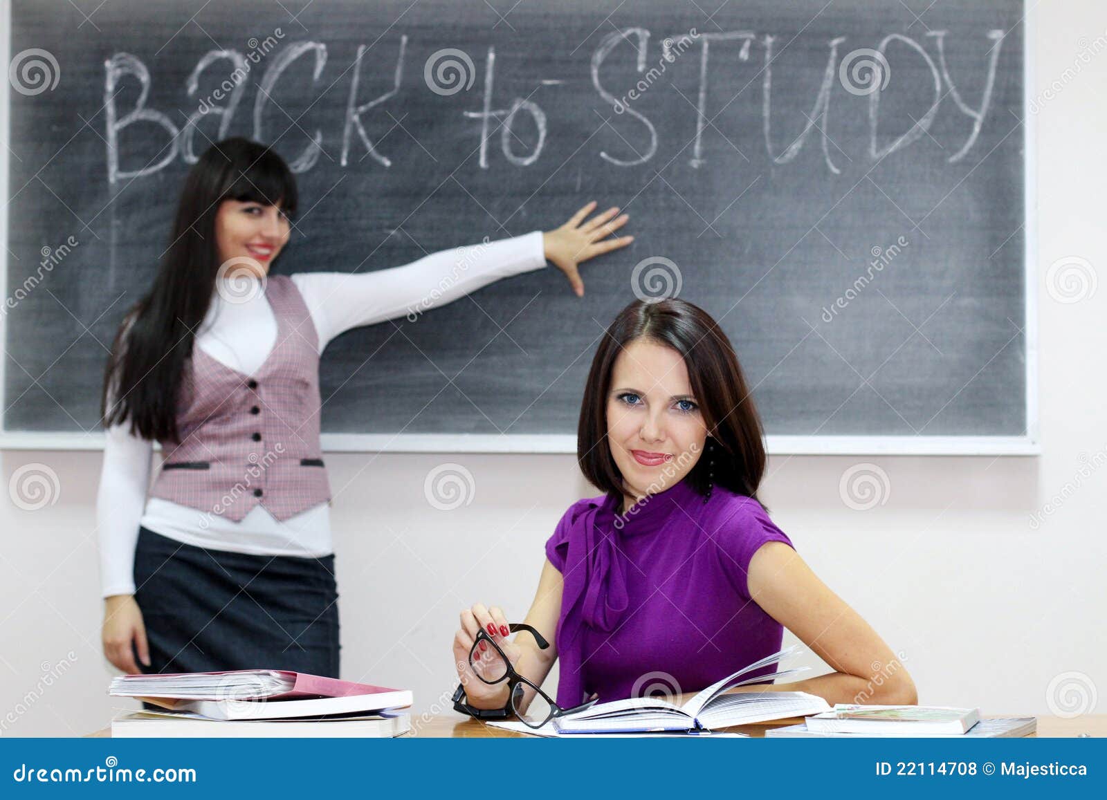 Back to study stock photo. Image of instruct, blackboard - 22114708