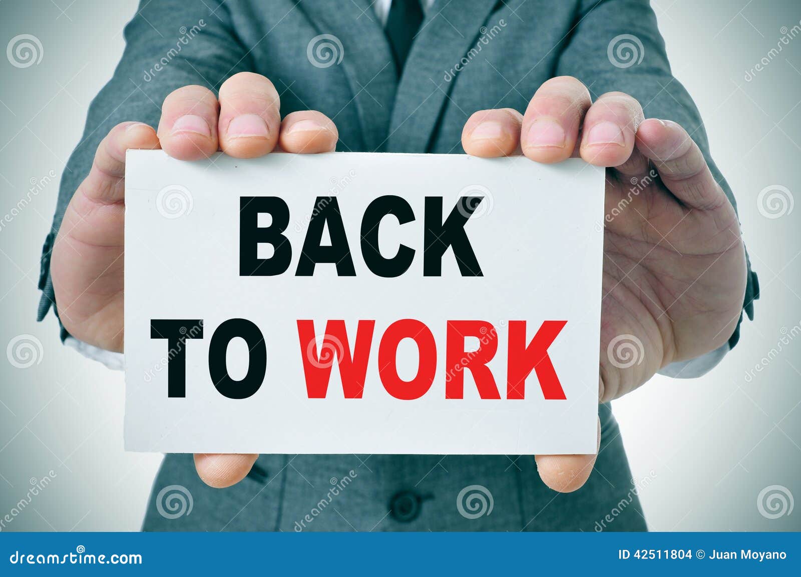 Back to work stock photo. Image of business, holidays - 42511804