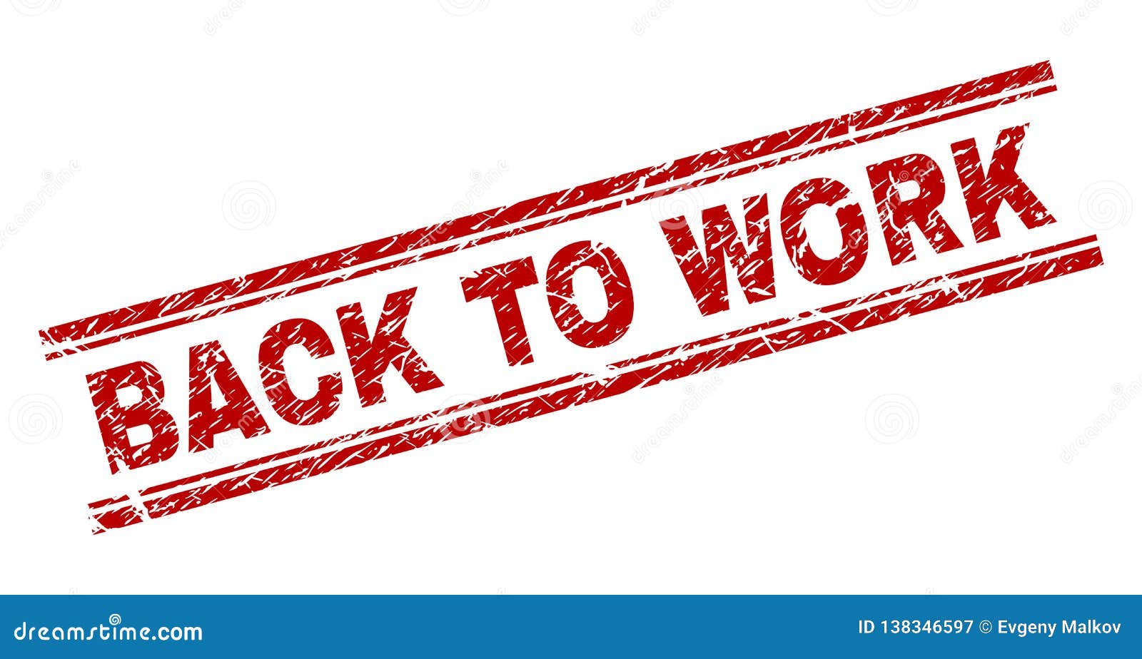 Scratched Textured BACK TO WORK Stamp Seal Stock Vector - Illustration ...