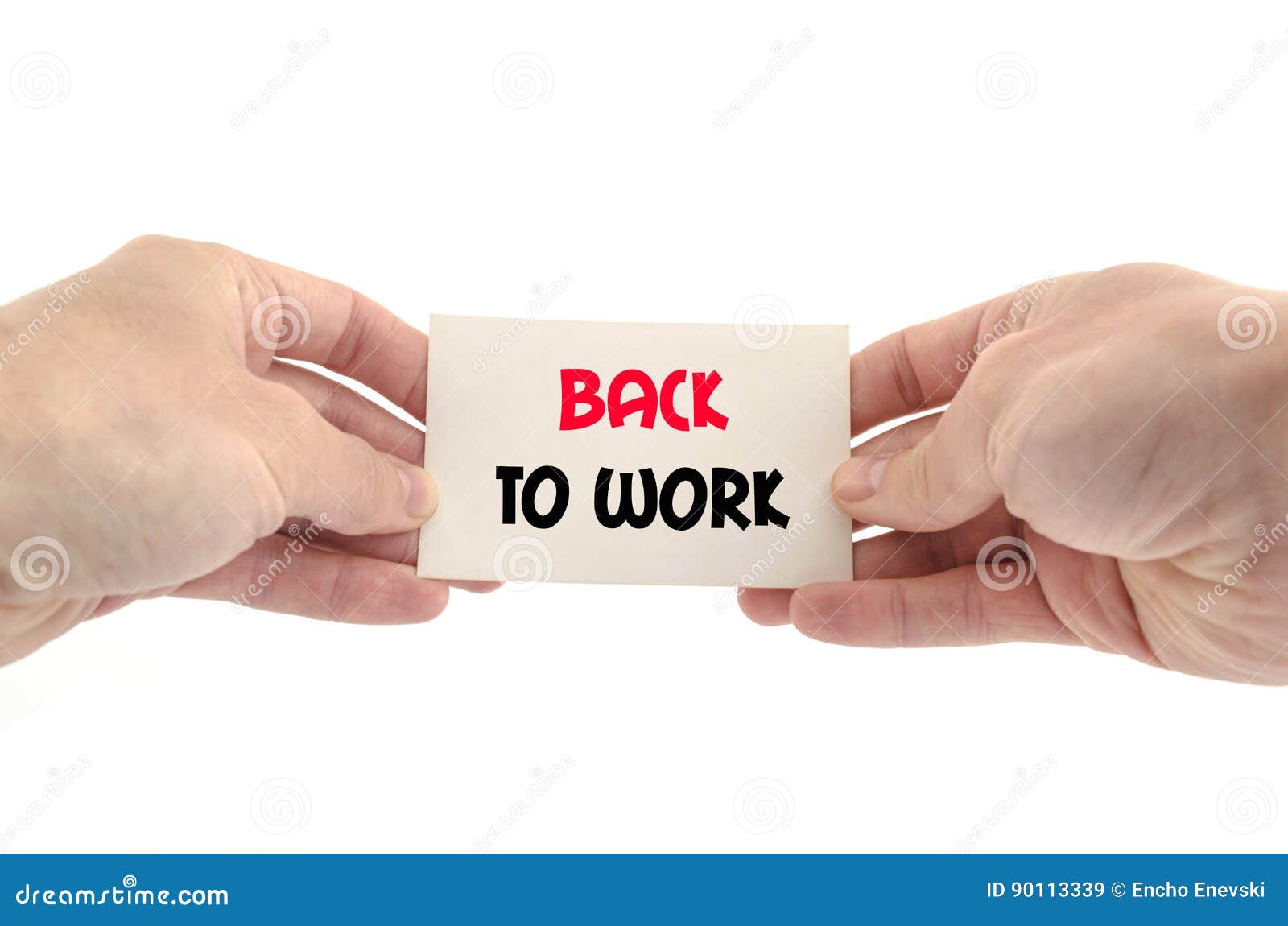 Back to work text concept stock image. Image of holiday - 90113339