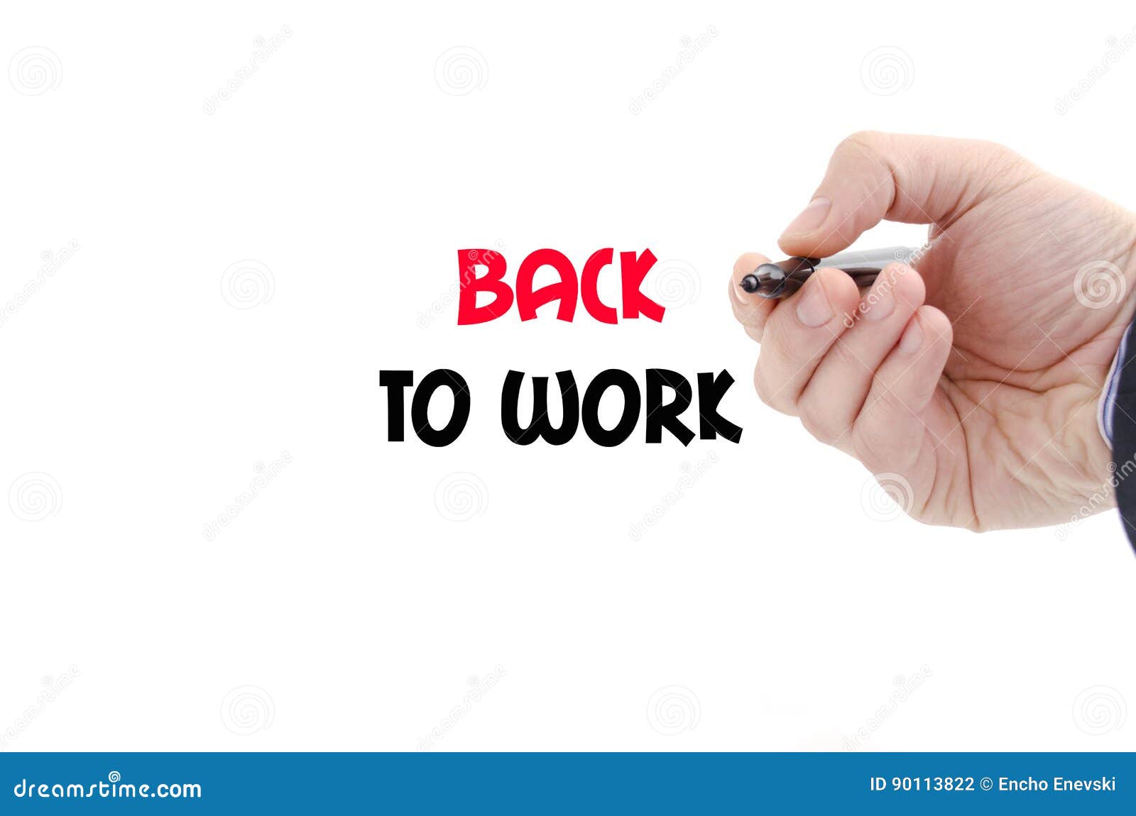 Back to work text concept stock photo. Image of remind - 90113822