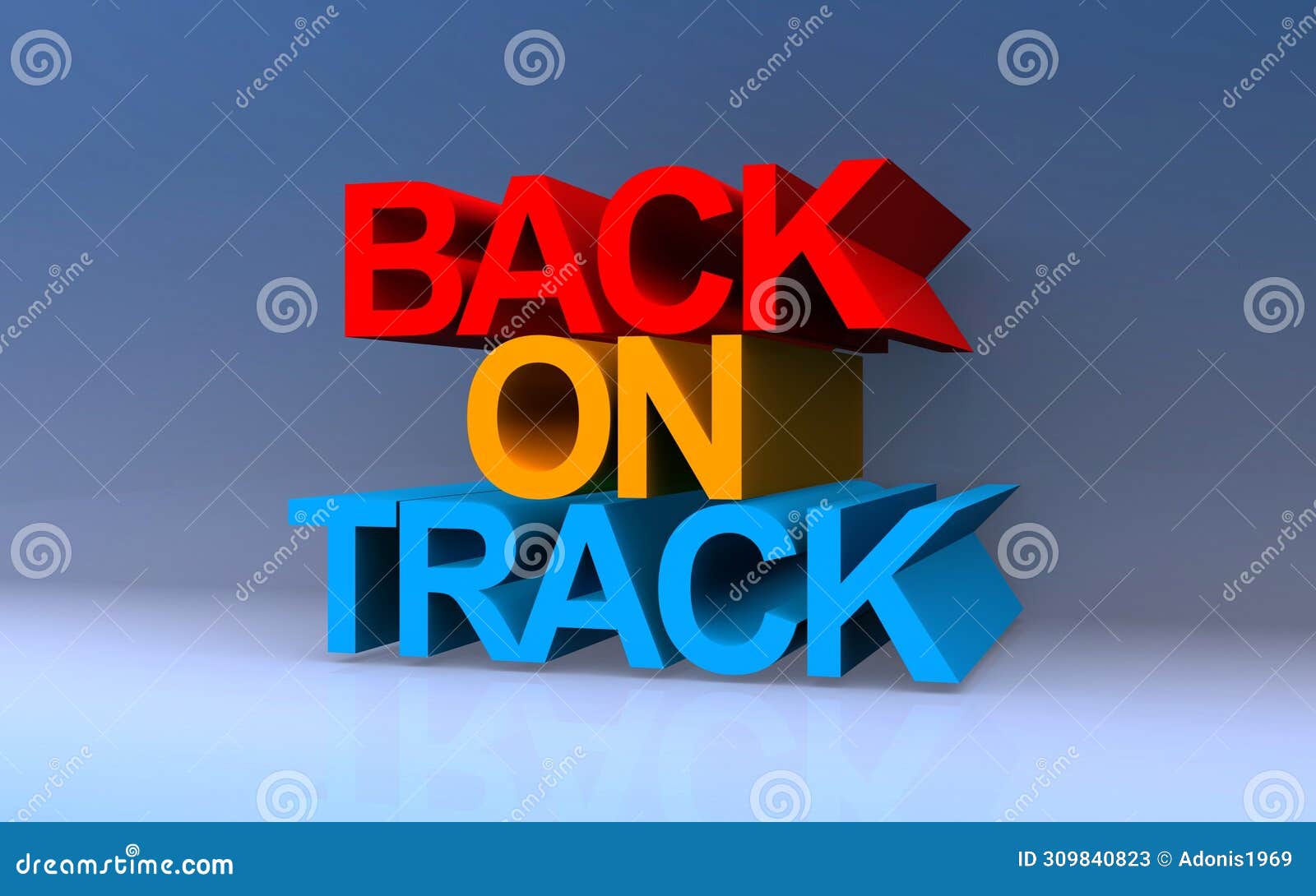 Back on track on blue stock illustration. Illustration of rebound ...