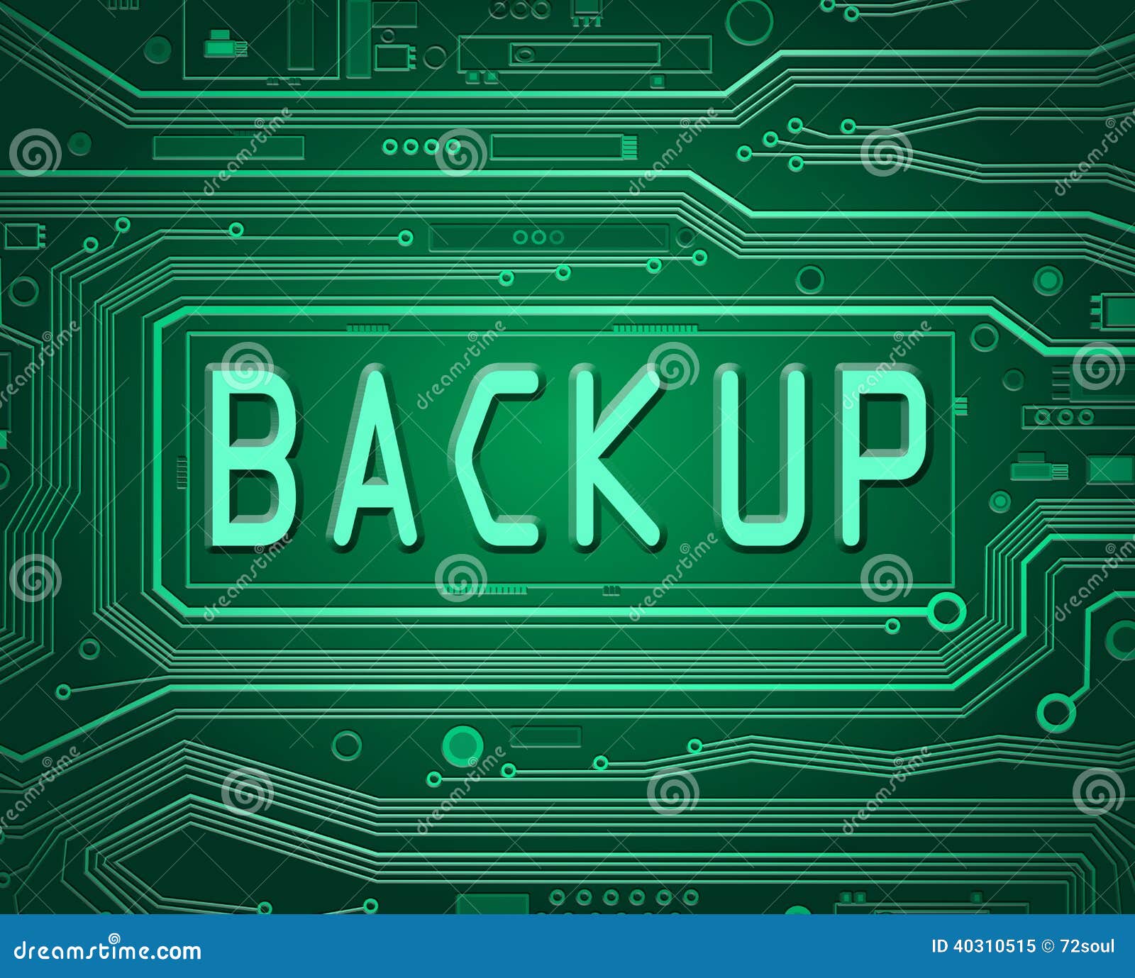 Back Up concept. stock illustration. Illustration of equipment - 40310515