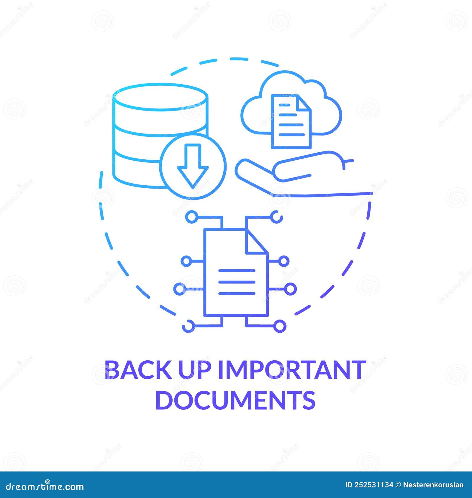 Documents Copies, Papers Stack. Old Retro Information Icon In 90s Style ...