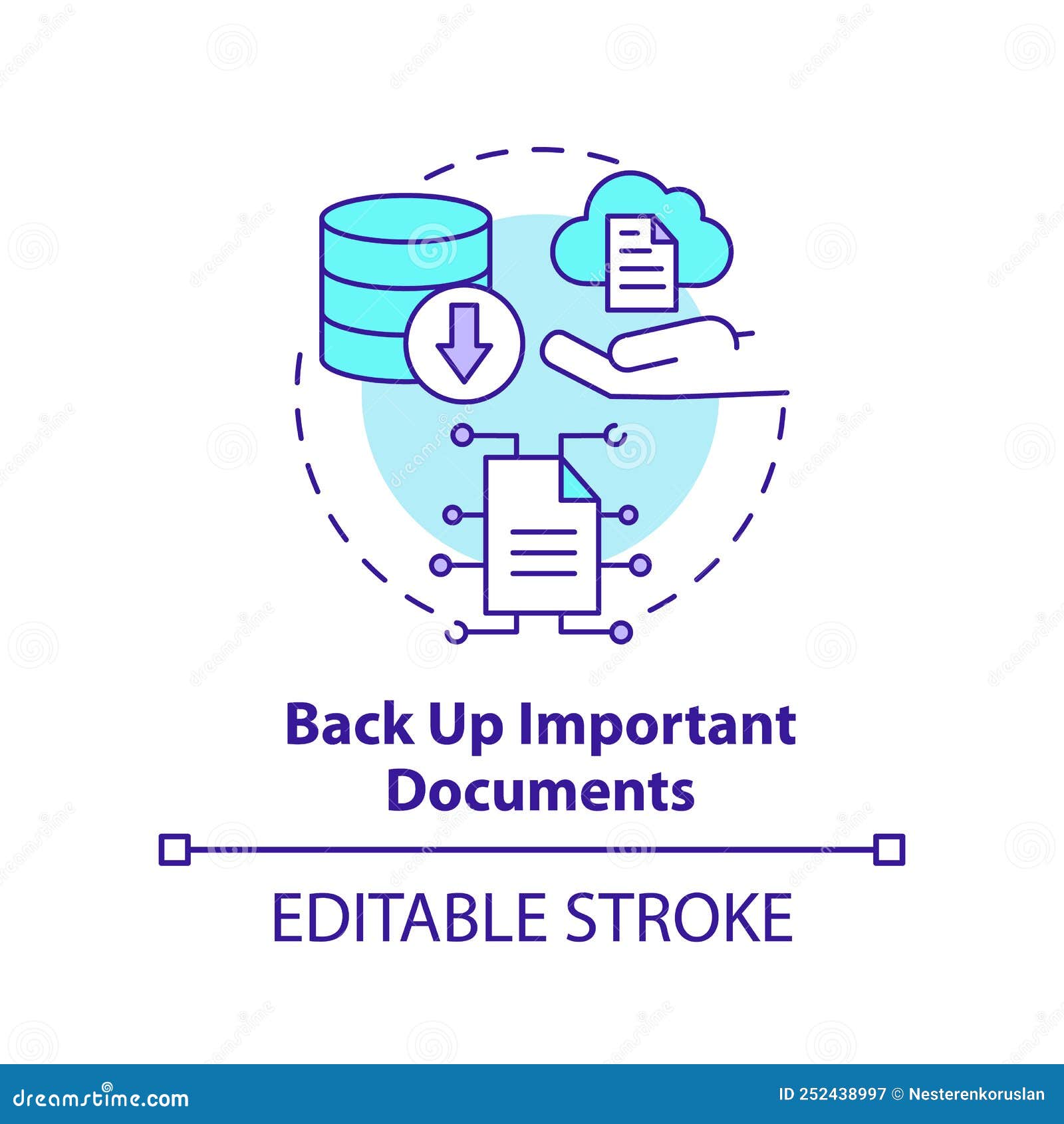 Documents Copies, Papers Stack. Old Retro Information Icon In 90s Style ...
