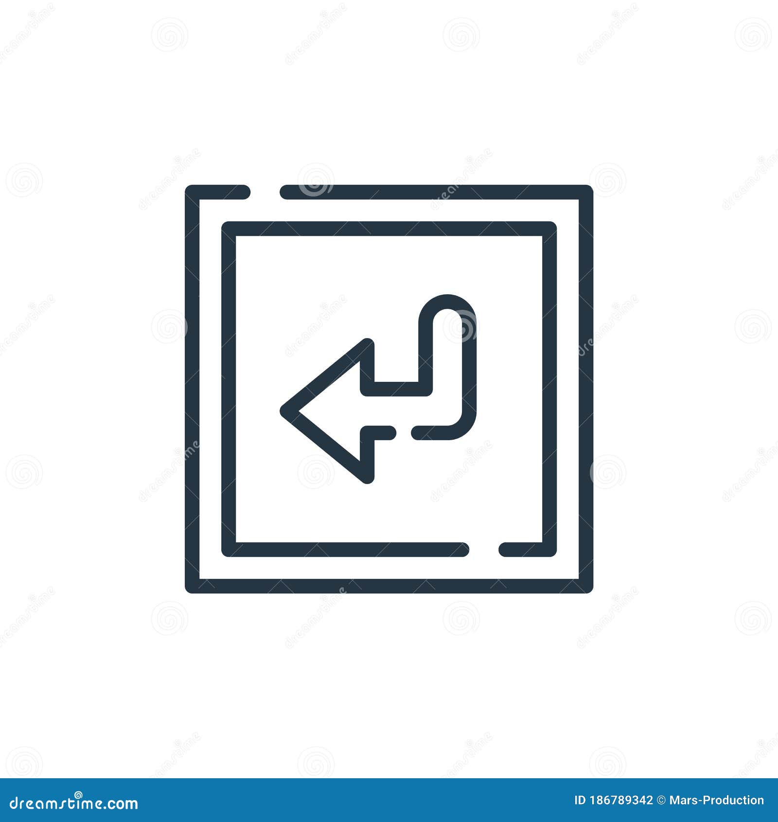 Back Vector Icon. Back Editable Stroke. Back Linear Symbol for Use on ...