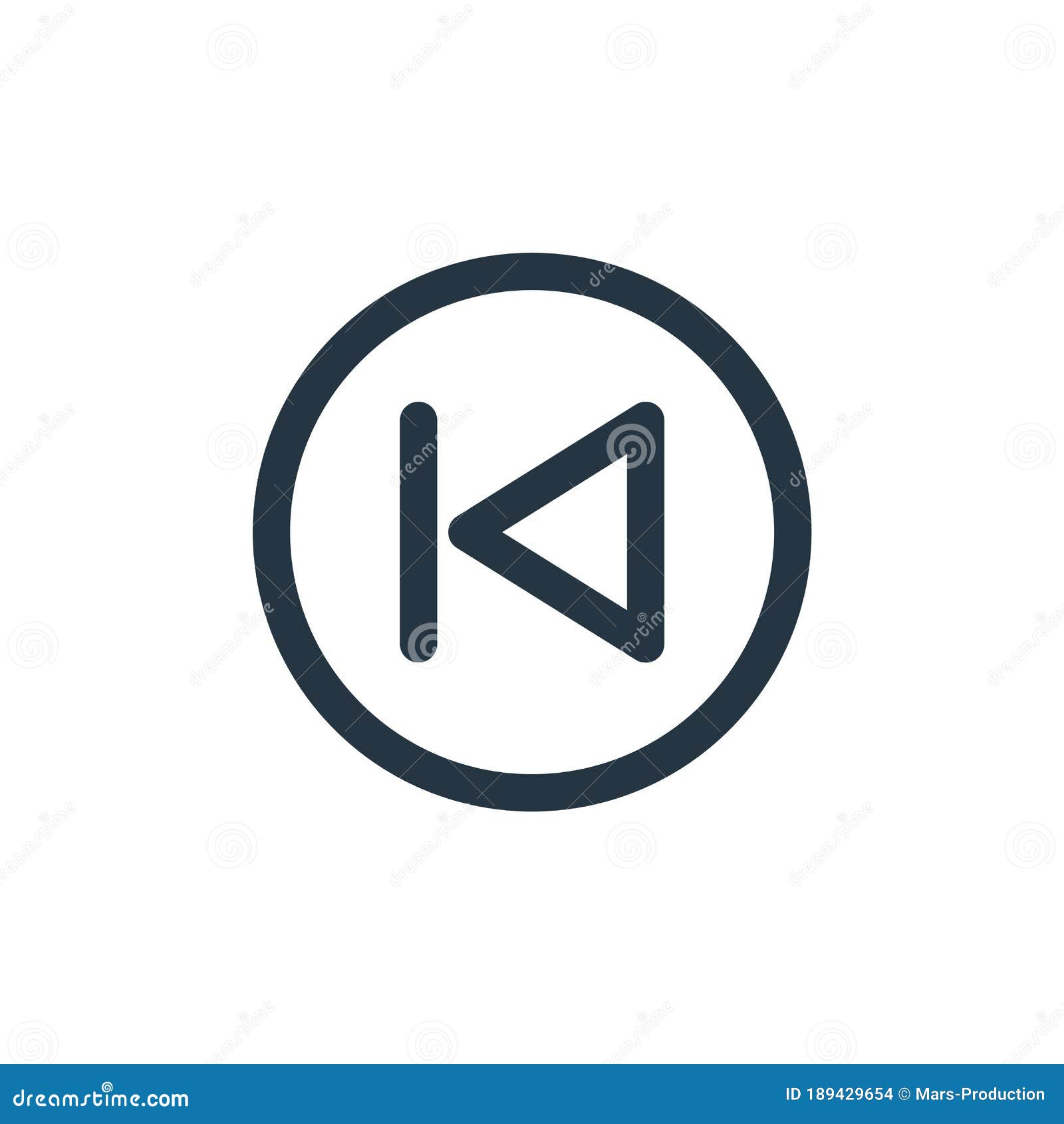 Back Vector Icon Isolated on White Background. Outline, Thin Line Back ...