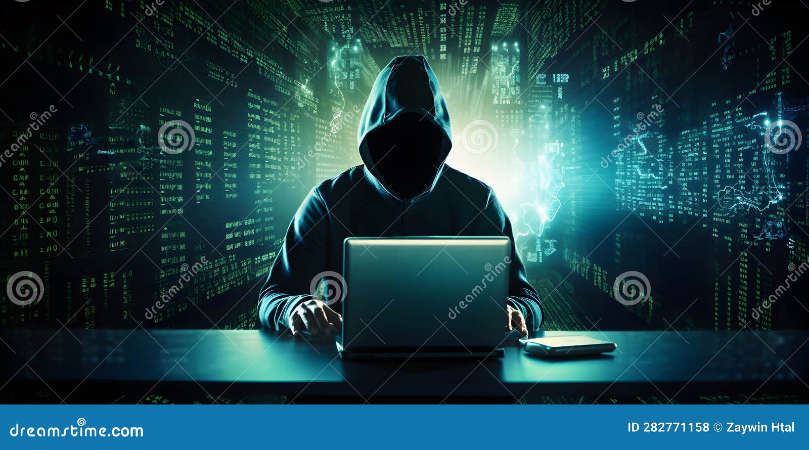 Anonymous Hacker. Concept of Dark Web, Cybercrime, Cyberattack, Etc. AI ...