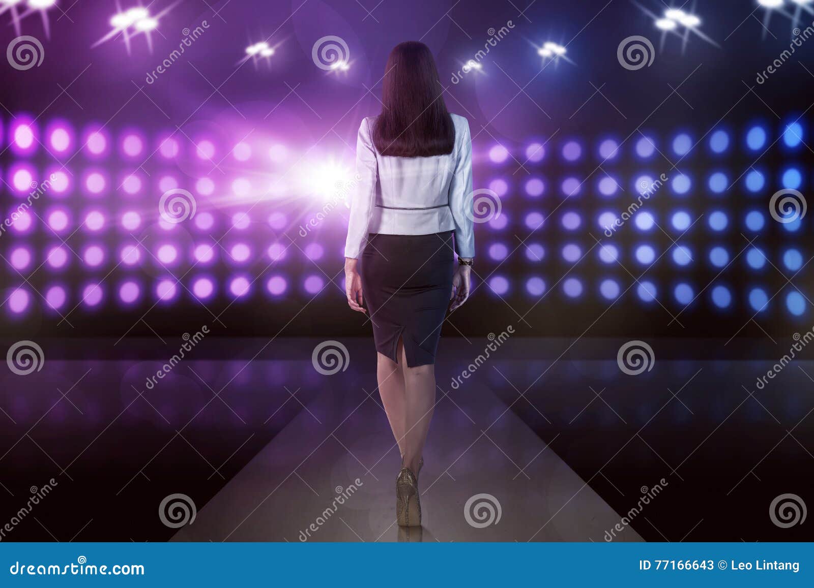 Back View Asian Model Woman Stock Image - Image of elegance, lifestyle ...