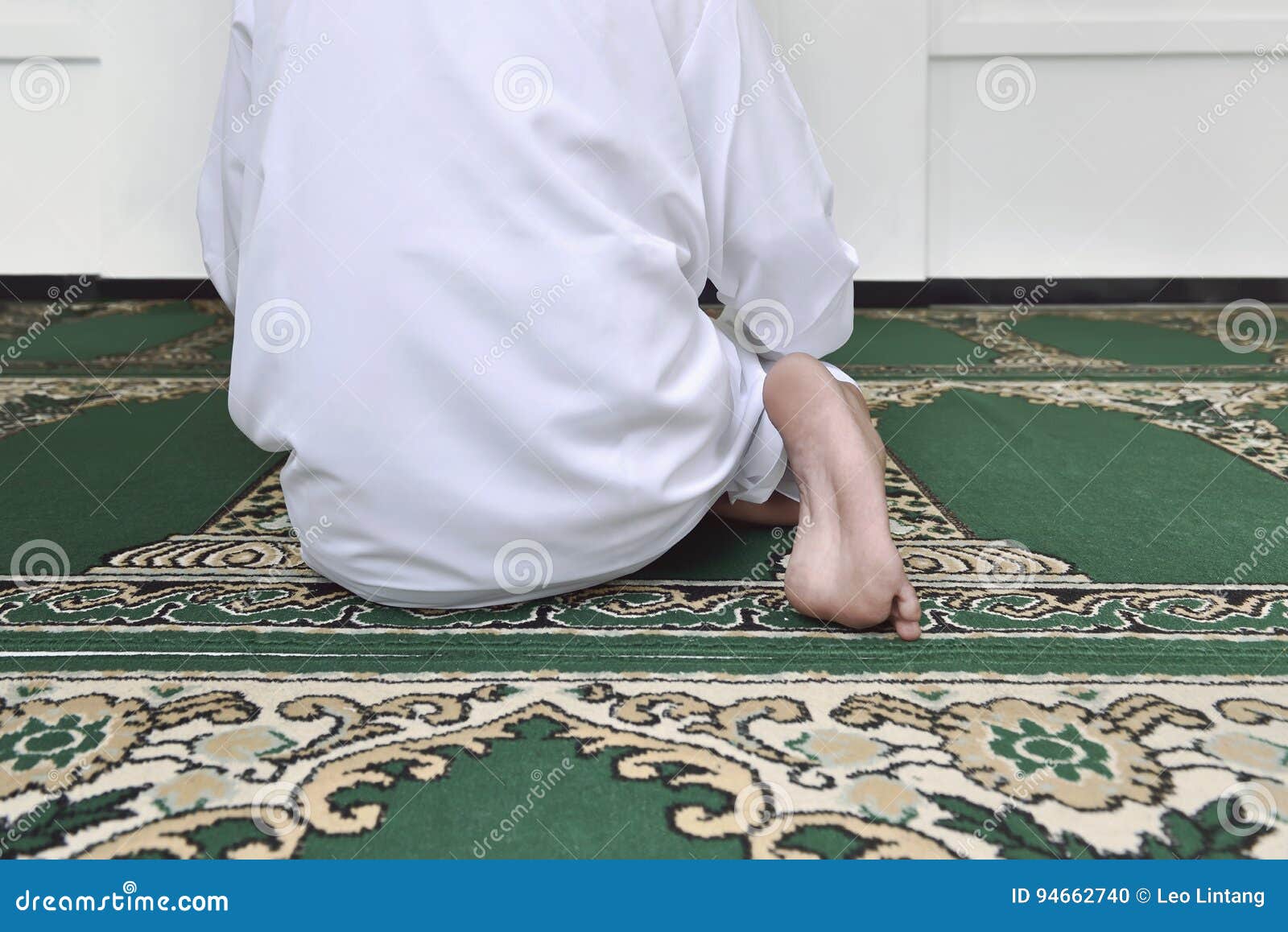 Back View of Asian Muslim Man Praying Stock Photo - Image of posing ...