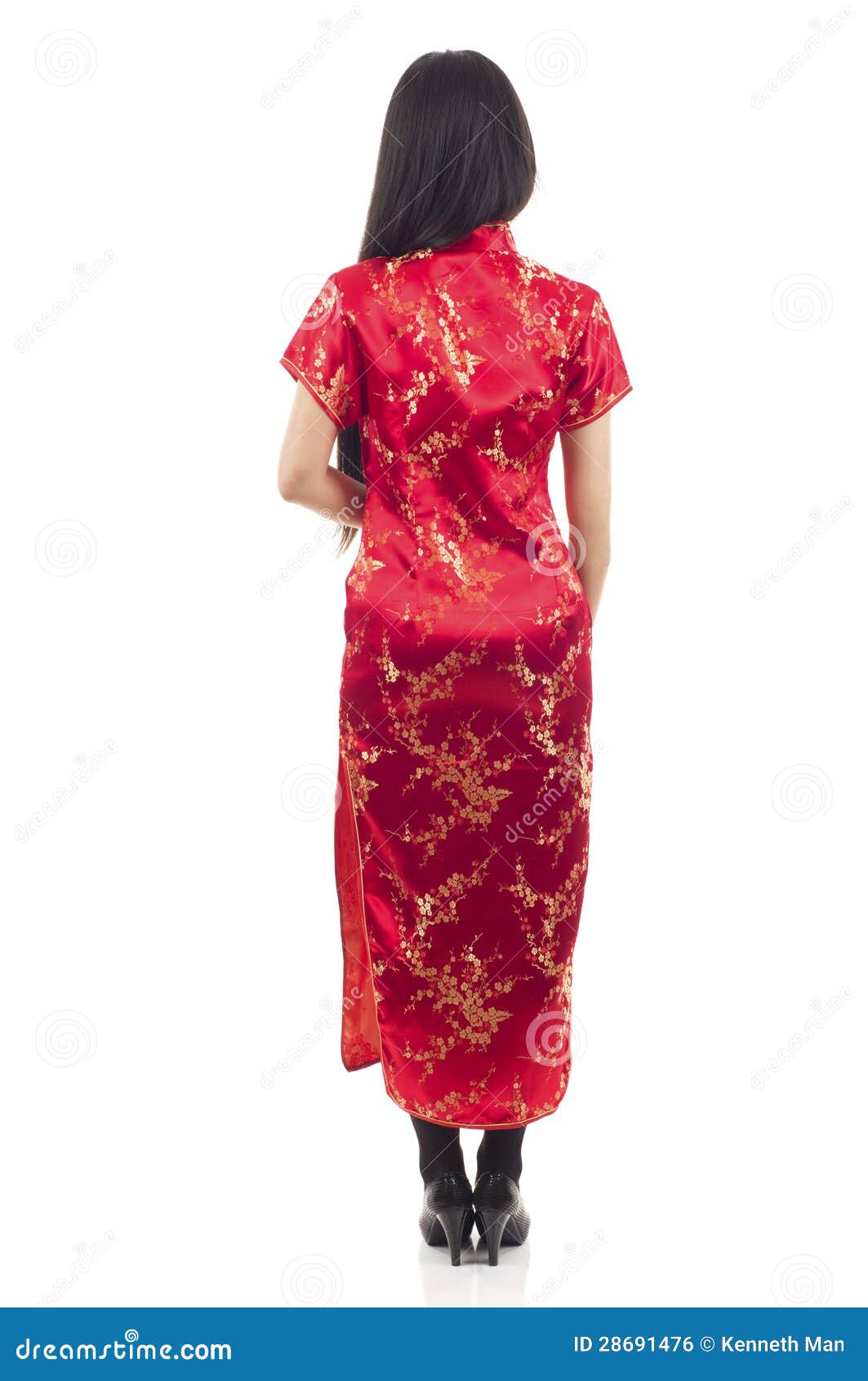 Back View Asian Woman stock photo. Image of woman, celebration - 28691476