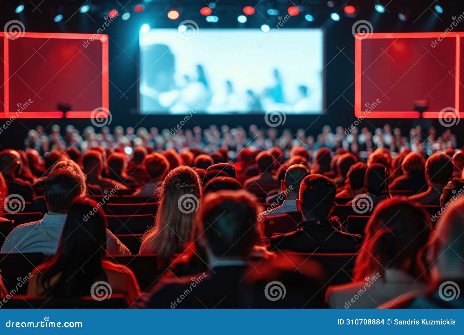 Back View of Audience in the Conference Hall. Generative AI Stock ...