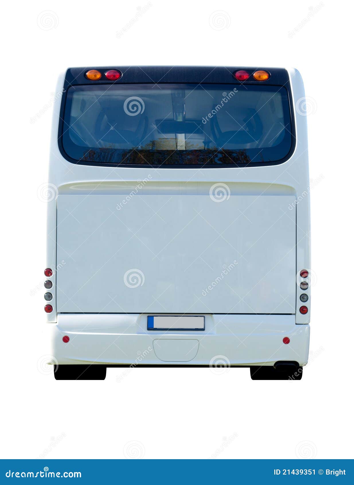 Back View Of The Bus Stock Image - Image: 21439351