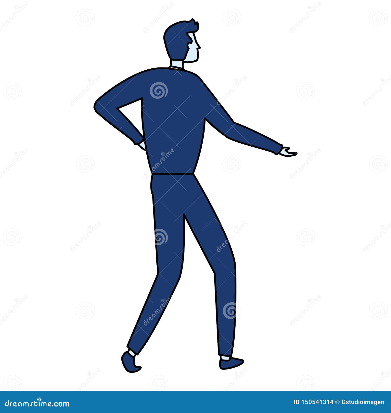 Back view business man stock illustration. Illustration of career ... Back view business man stock illustration. Illustration of career ...
