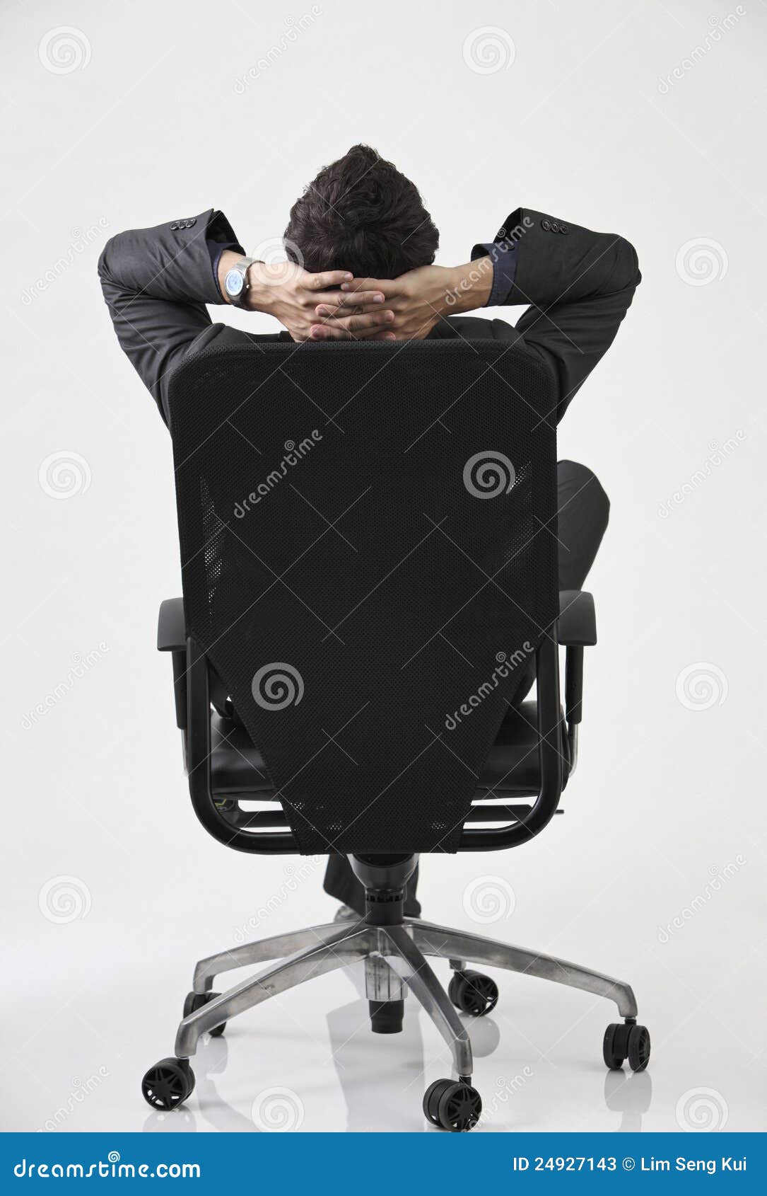 Back view of businessman stock image. Image of relax - 24927143