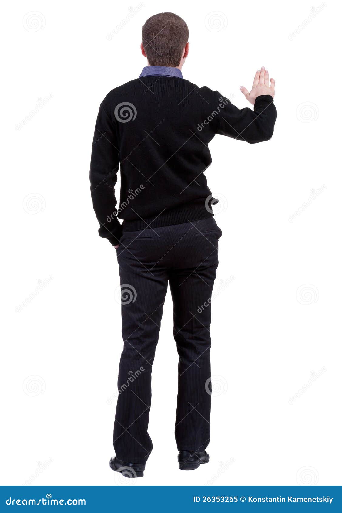 Back view of businessman stock image. Image of backside - 26353265