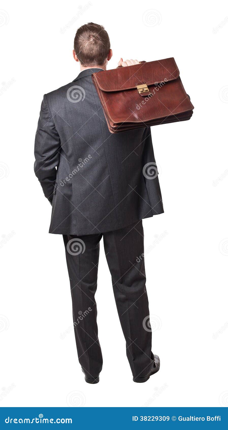 Back view of businessman stock image. Image of looking - 38229309